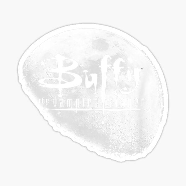 "Buffy the Vampire Slayer Buffy Logo Moon" Sticker for Sale by ...