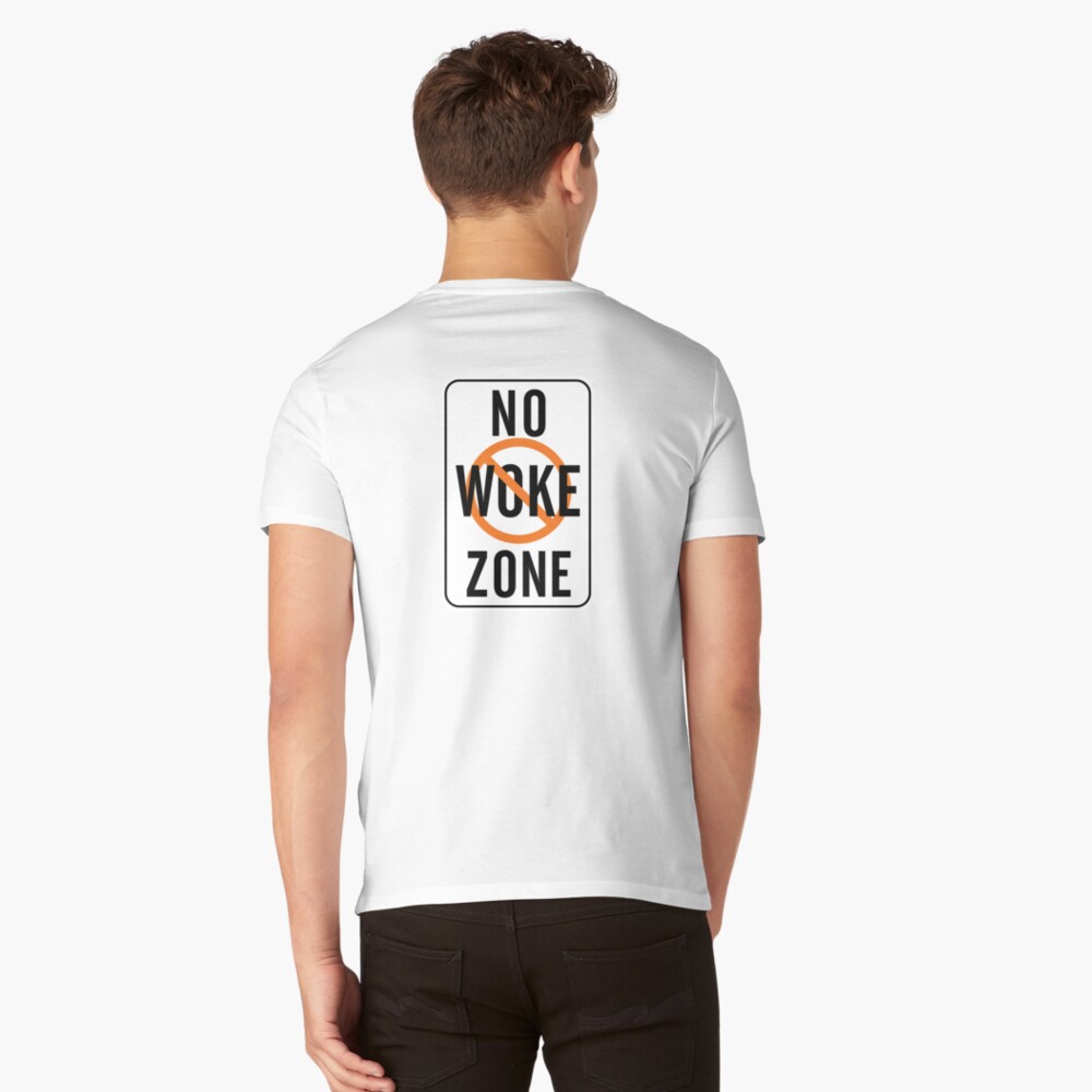 "No Woke Zone" Sticker for Sale by dasignlady | Redbubble