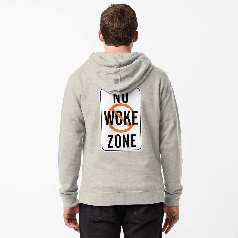 "No Woke Zone" Sticker for Sale by dasignlady | Redbubble