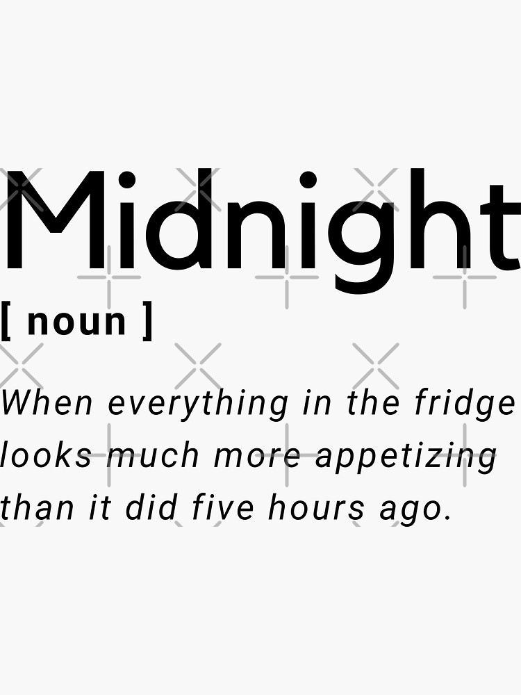 Midnight Definition Sticker For Sale By Amine Creation Redbubble midnight-definition-sticker-for-sale-by-amine-creation-redbubble
