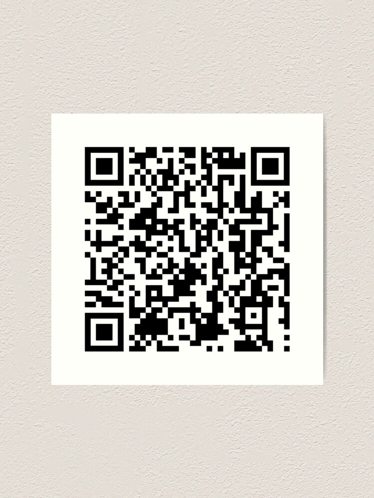 "wash your hands you detty pig QR CODE" Art Print for Sale by ...