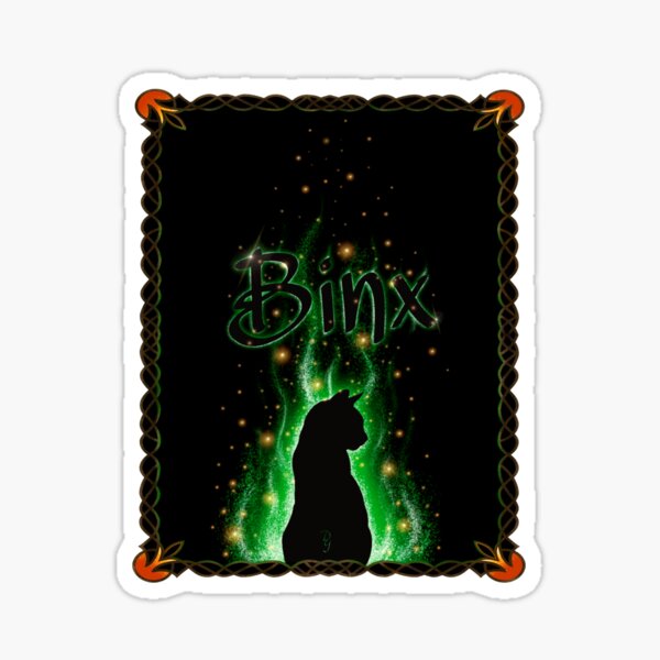 "Hocus Pocus Binx?" Sticker by Young-at-Art | Redbubble