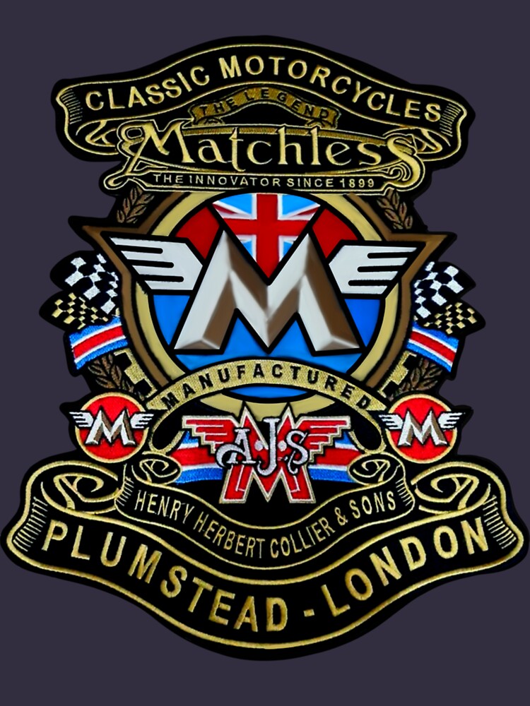 Matchless AJS Motorcycles Motorbike crest Essential T-Shirt sold by ...