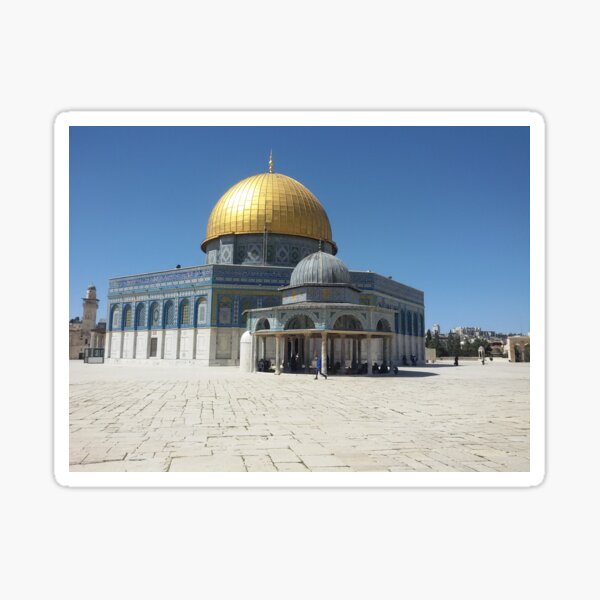 "Al Aqsa Mosque Jerusalem Arabic Arabic Palestine" Sticker for Sale by ...
