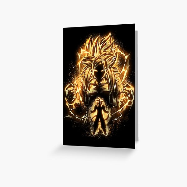 "Golden Saiyan SSJ4" Greeting Card by ChrisDalida | Redbubble