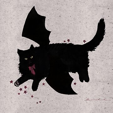 Sticker for Sale avec l'œuvre « Vlad le chat vampire » de l'artiste ...