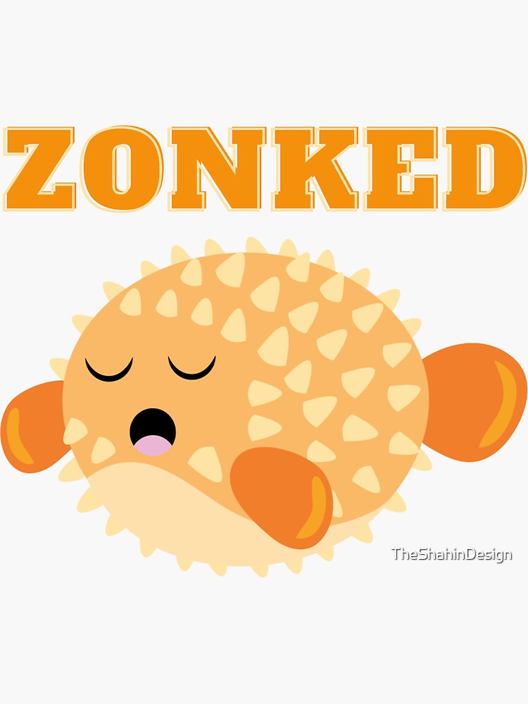 "Zonked (Ninth Edition):" Sticker for Sale by TheShahinDesign | Redbubble