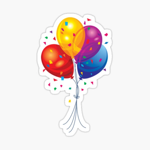"balloons, carnival, happy, fun, flying" Sticker by nonitanano | Redbubble