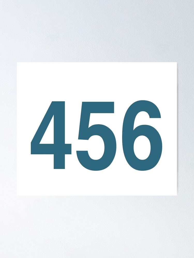 "The BEST Player 456" Poster for Sale by foxwein | Redbubble