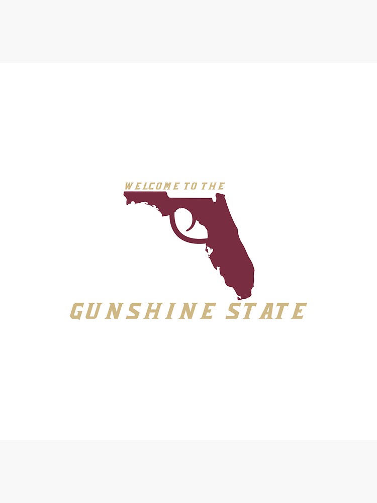 "Florida State themed "Welcome to the Gunshine State"" Sticker for Sale ...