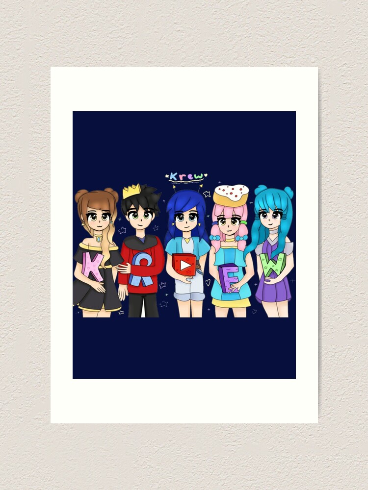 "itsfunneh and the krew " Art Print for Sale by ROBERTO-CA | Redbubble
