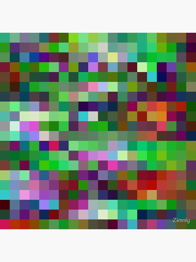 "Pixel Design Pattern. Random Colored Blocks." Sticker for Sale by ...