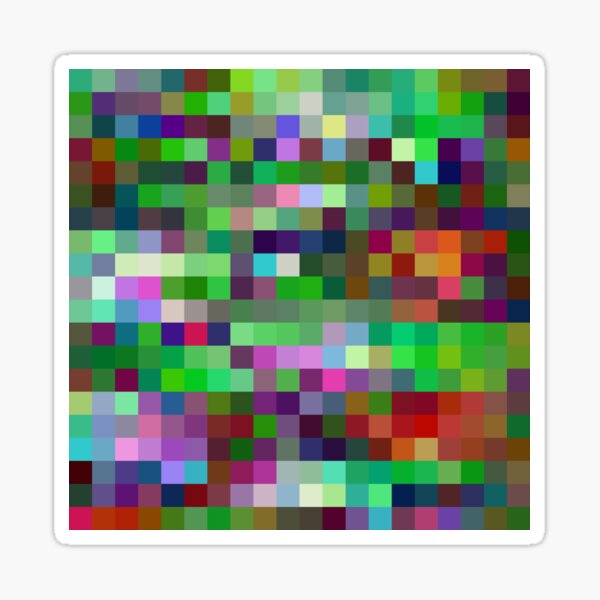 "Pixel Design Pattern. Random Colored Blocks." Sticker for Sale by ...