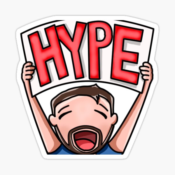 "Get Hyped!" Sticker for Sale by RepTalian | Redbubble
