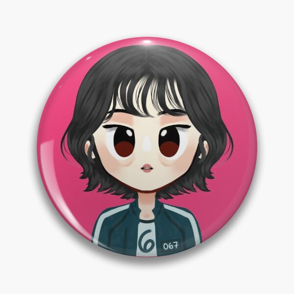 "Squid Game Kang Sae Byeok Player 067 Chibi" Pin for Sale by gomi ...