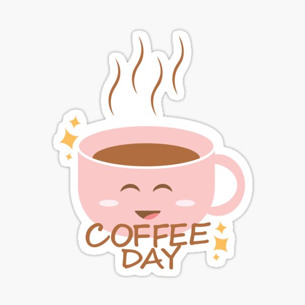 "Have a happy coffee day design" Sticker for Sale by Sangeethaa-M ...