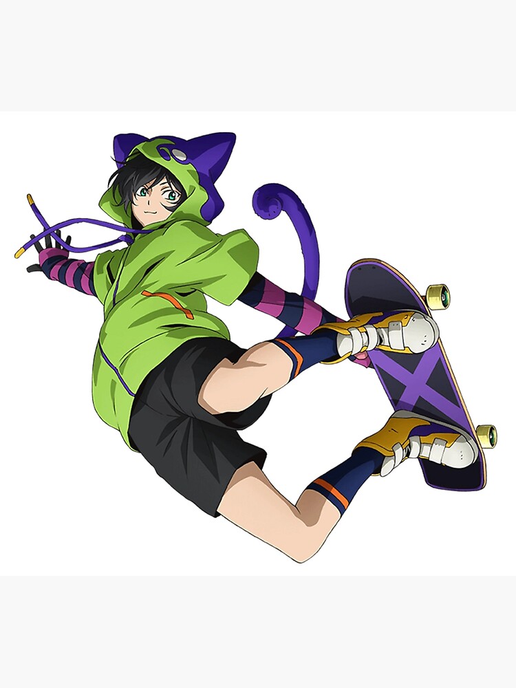 "Miya Chinen Sk8 Full body" Sticker by Cartoon-Crazy | Redbubble