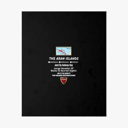 "The Aran Islands Map Top Destinations." Art Board Print by OliDesigns ...