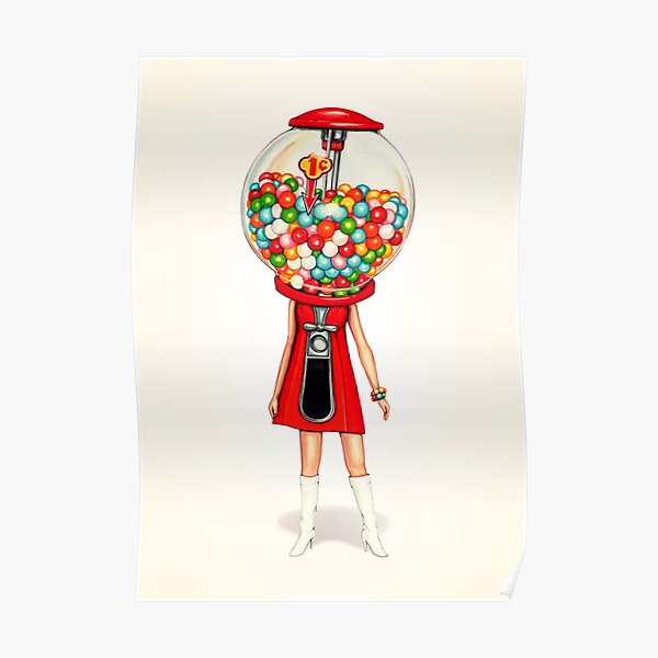 "Gumball Machine Girl" Poster for Sale by KellyGilleran | Redbubble