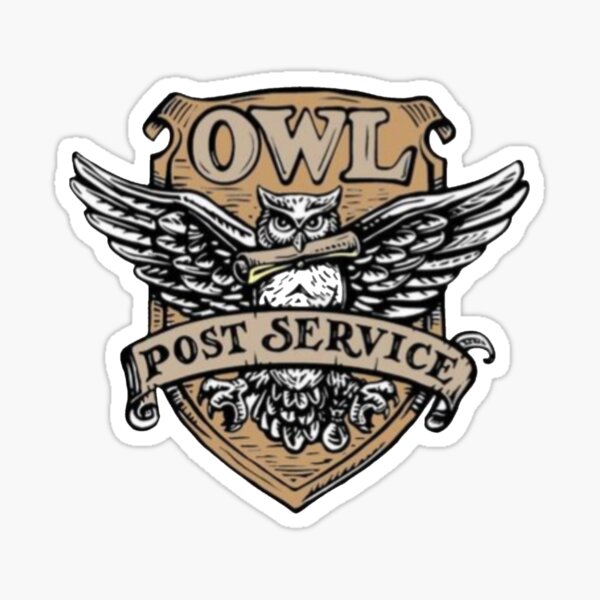 "Owl Post Servis" Sticker for Sale by aestheticcause | Redbubble