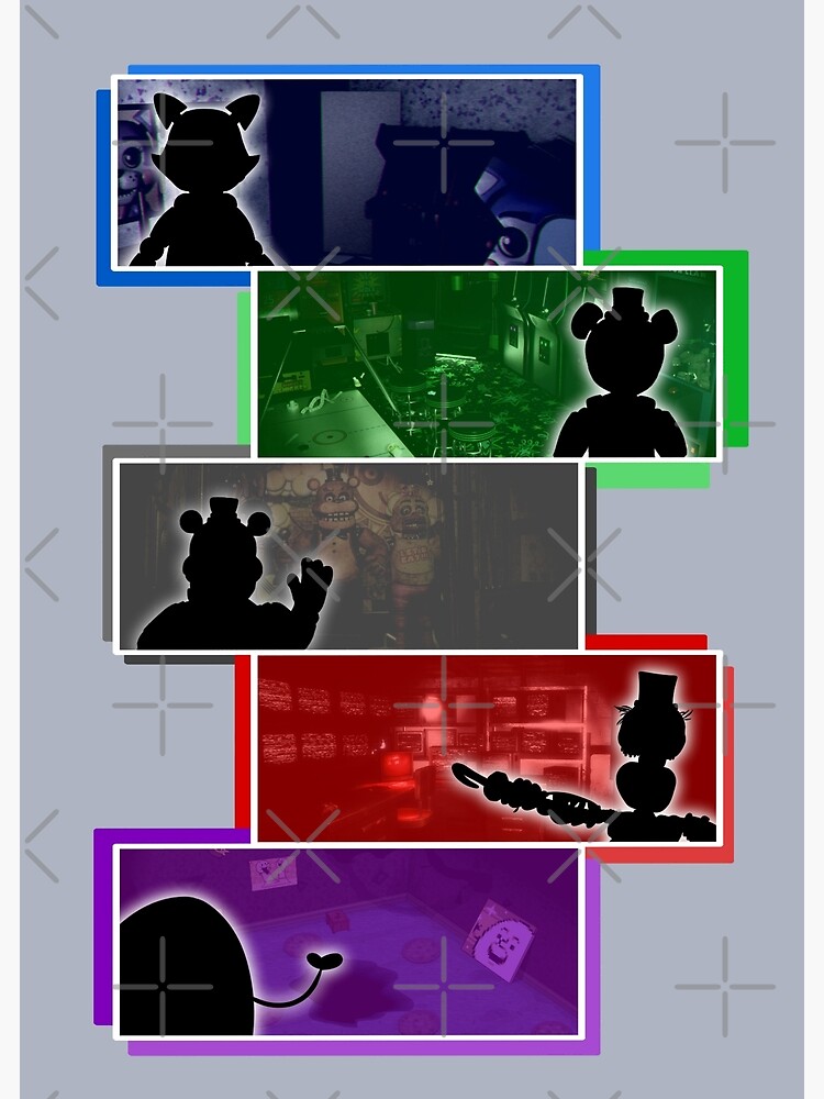 "Fazbear Fanverse - Group" Art Print by Fugitoid537 | Redbubble