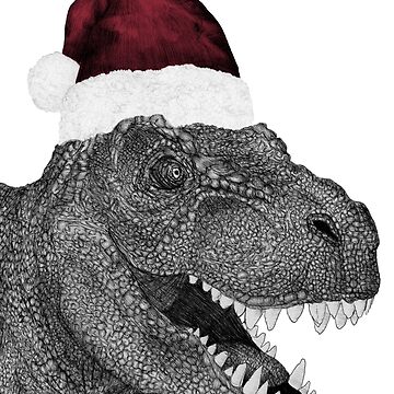 "Santa-saurus Rex" Greeting Card for Sale by ECMazur | Redbubble