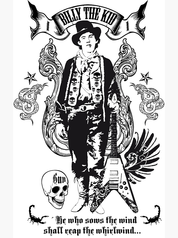"Billy The Kid-GUN" Poster by Philcore | Redbubble