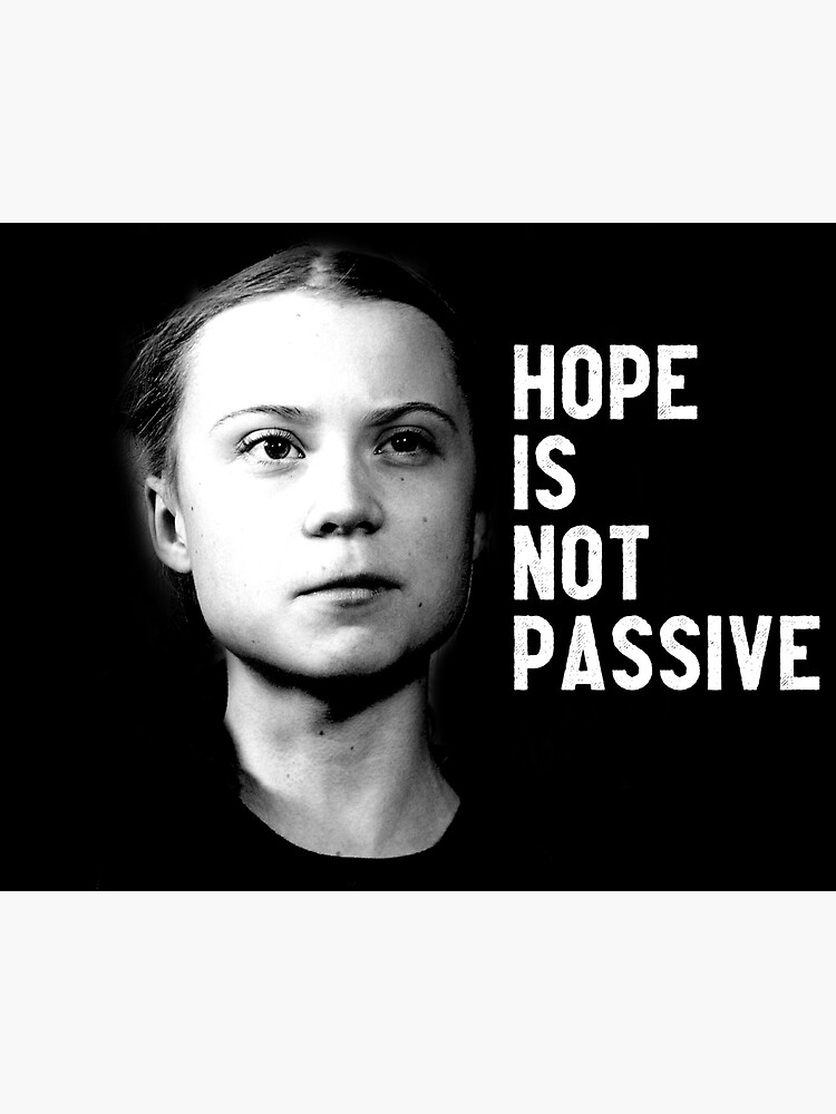 "Hope Is Not Passive" Sticker for Sale by cavettiquette | Redbubble