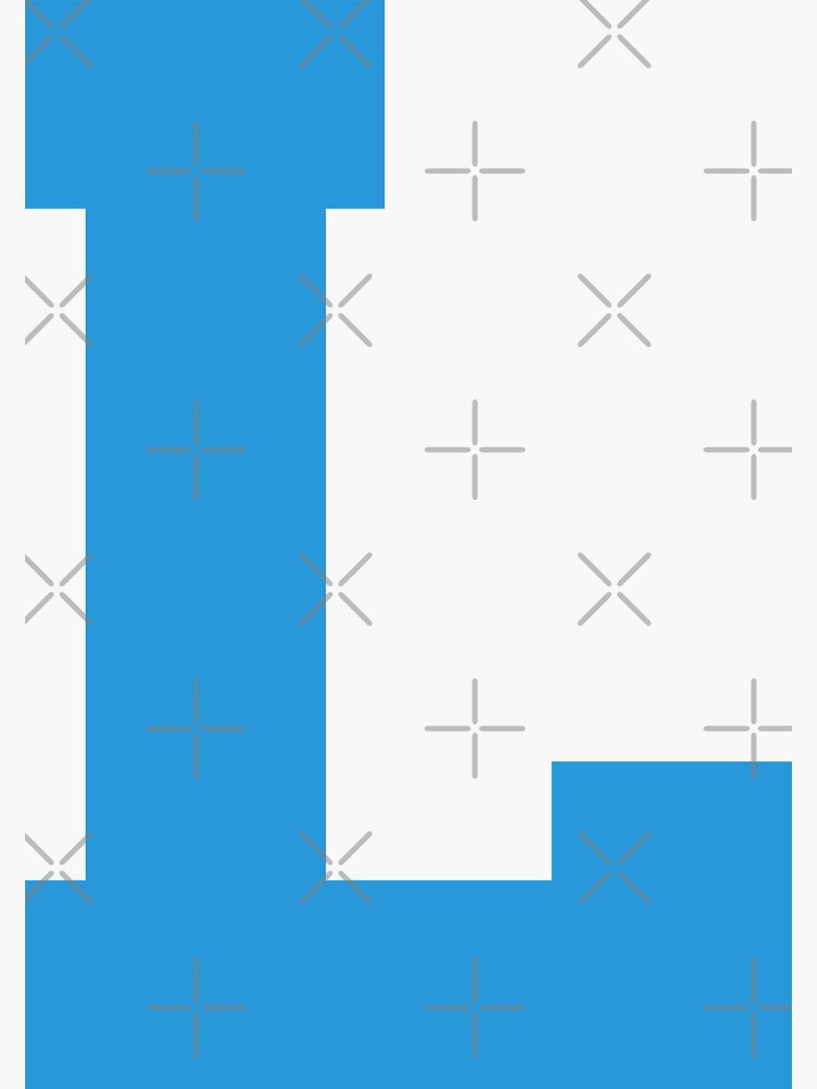 "Alphabet, Blue L, Sports letter L" Sticker for Sale by TheCultStuff ...