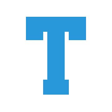 "Alphabet, Blue T, Sports letter T" Photographic Print for Sale by ...