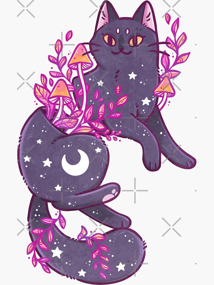 "Inner Nature Purple" Sticker for Sale by kattvalk | Redbubble