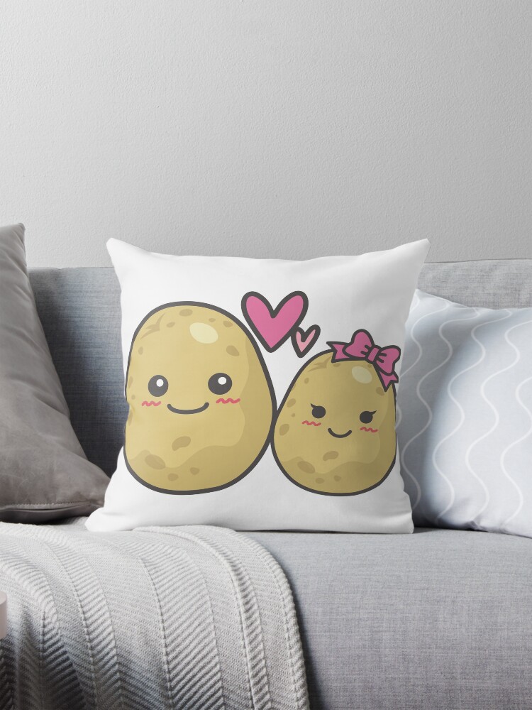 "Best Spuds - Cute Kawaii Potato Couple" Sticker for Sale by ...