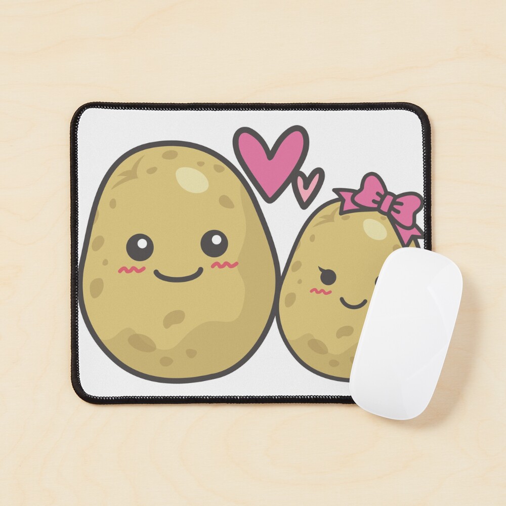 "Best Spuds - Cute Kawaii Potato Couple" Sticker for Sale by ...