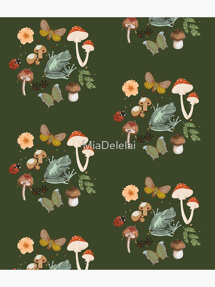 Fairycore and Cottagecore Set of Mushrooms, Moths, Frogs, & More ...