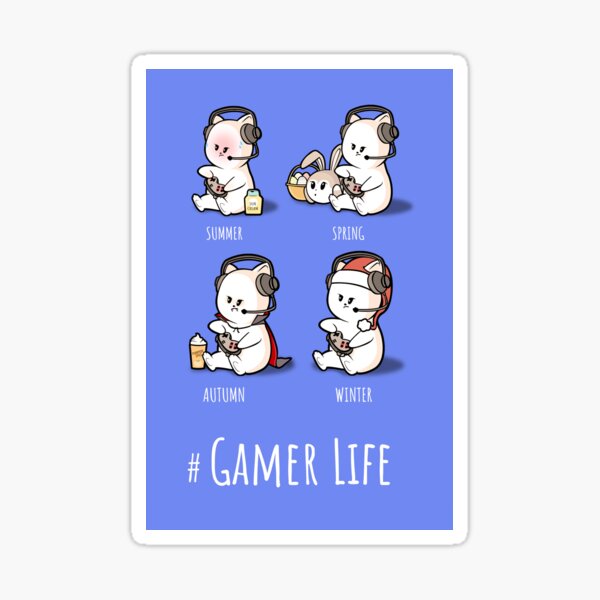 "Gamer Life Birthday" Sticker by PinkPlatypus | Redbubble
