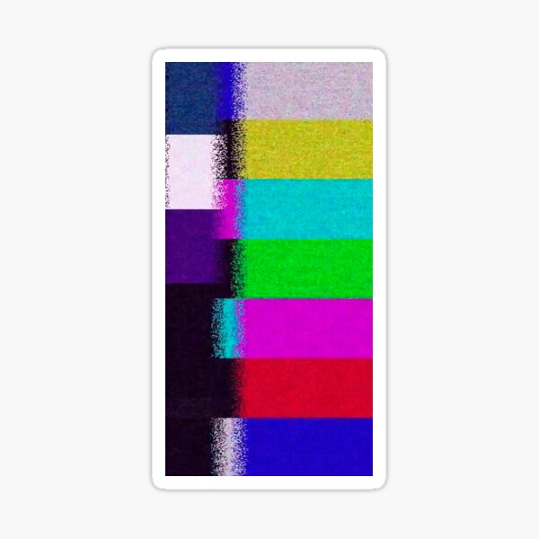 "TV Beep Screen | Glitch | Error | Bug" Sticker for Sale by simasgs ...