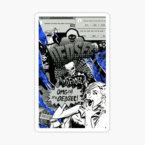 "Dedsec" Sticker for Sale by Lookaz | Redbubble