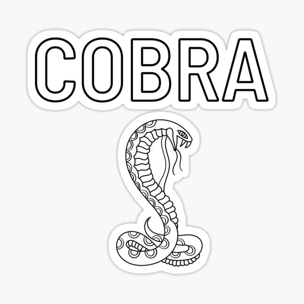 "Cobra ?" Sticker by Oussama233 | Redbubble