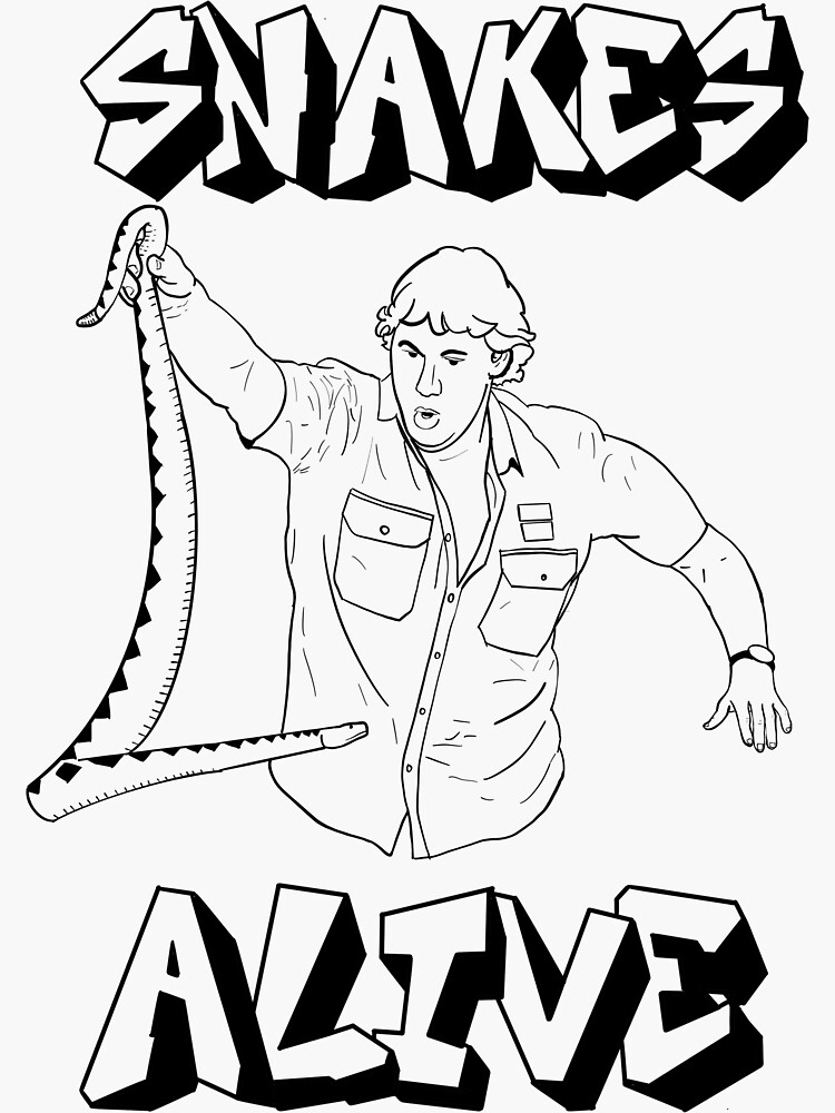 "Snakes Alive!" Sticker for Sale by YorkshireNation | Redbubble