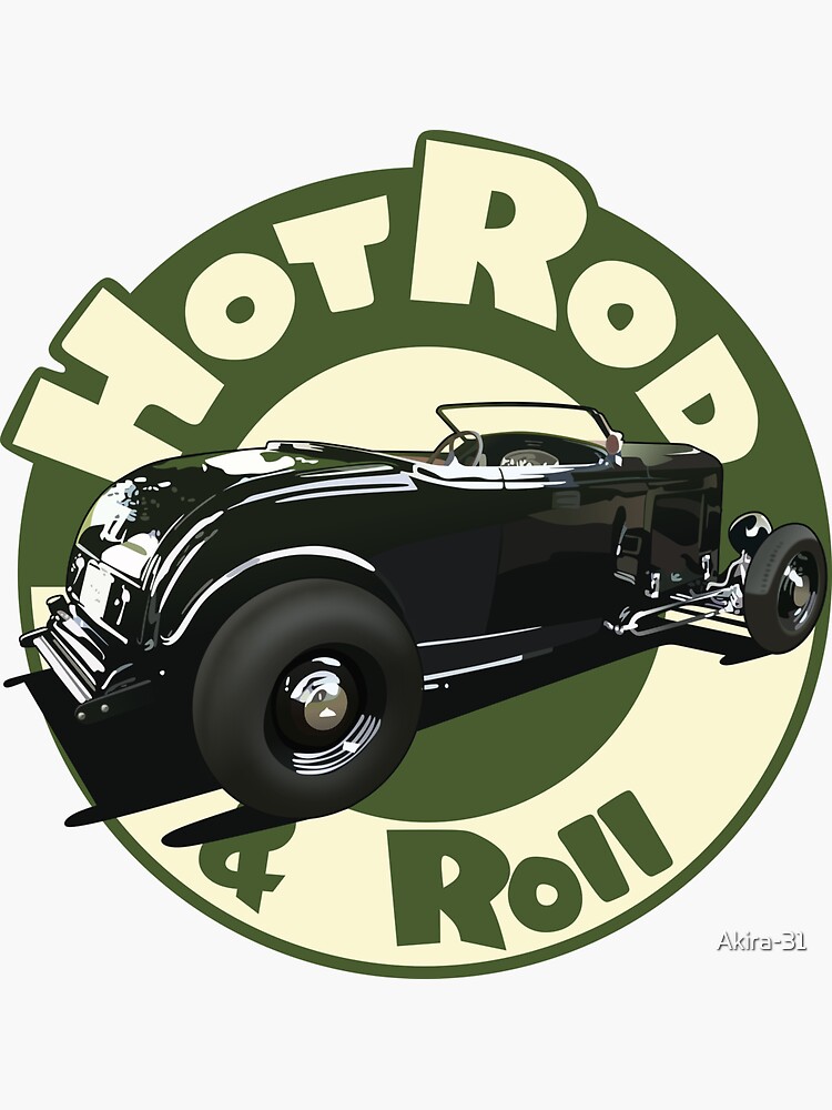 "Hot rod" Sticker for Sale by Akira-31 | Redbubble