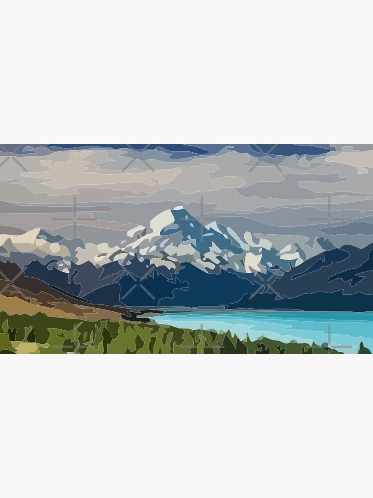 "Mt Cook Digital Painting" Poster for Sale by gktb | Redbubble