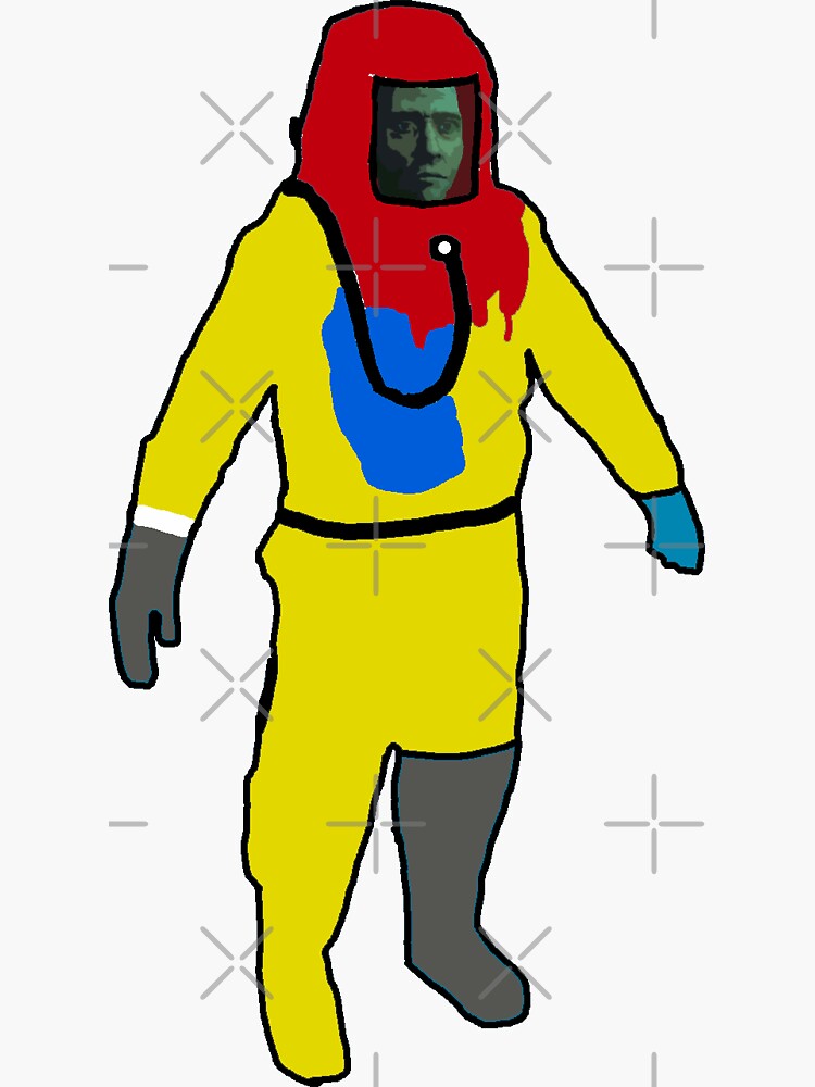 "Rust Hazmat Suit" Sticker for Sale by TheKELPShop | Redbubble