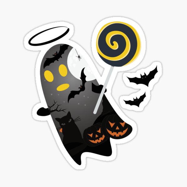 "Boo Sticker, boo halloween Sticker" Sticker for Sale by high-star ...