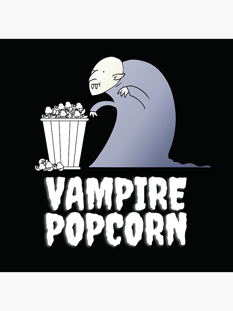 "Vampire Popcorn" Sticker for Sale by InkThinkArt | Redbubble