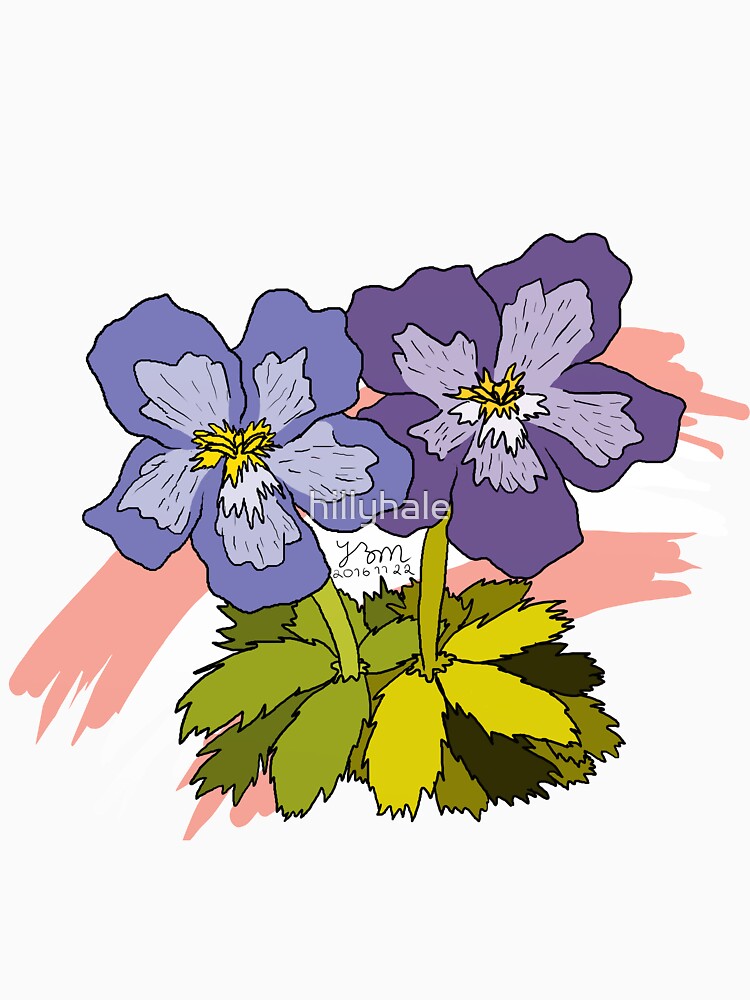 "Violets for Sappho - Sapphic Pride Flag" T-shirt by hillyhale ...