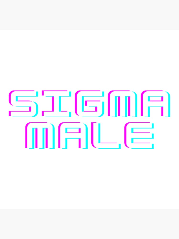 "Sigma Male meme merch" Sticker by Ugabuga-7 | Redbubble
