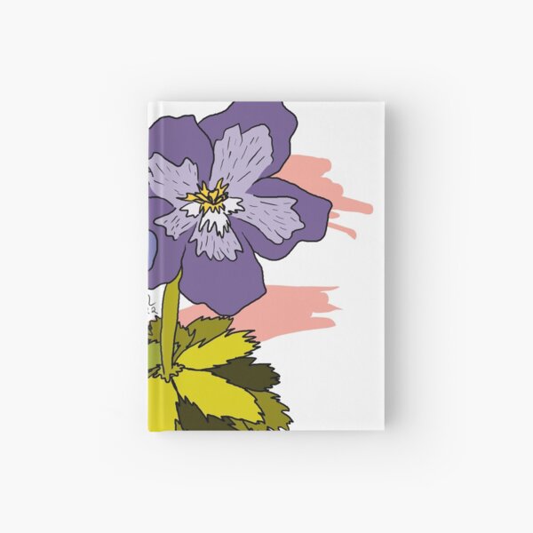 "Violets for Sappho - Sapphic Pride Flag" Hardcover Journal by ...