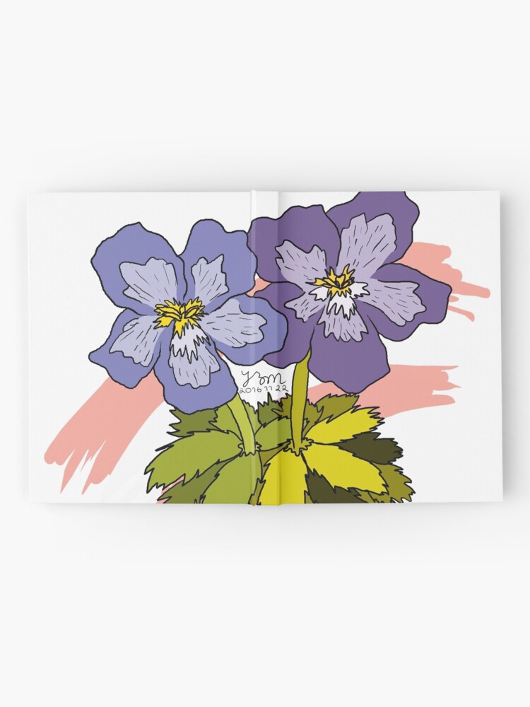 "Violets for Sappho - Sapphic Pride Flag" Hardcover Journal by ...