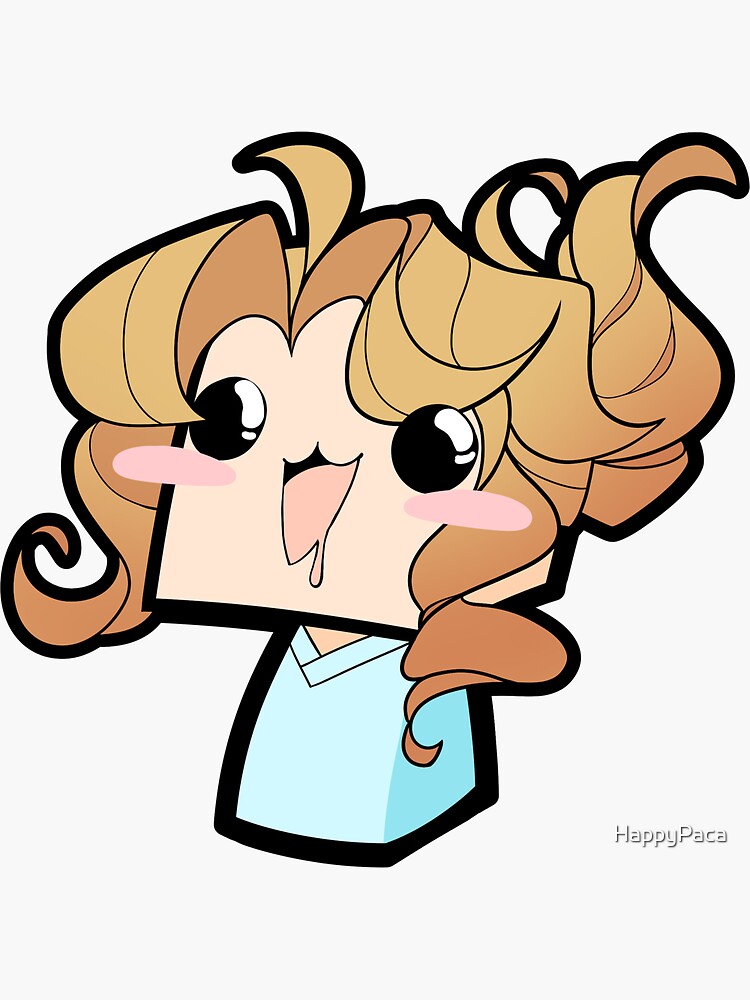 "Head Empty Emote" Sticker for Sale by HappyPaca | Redbubble