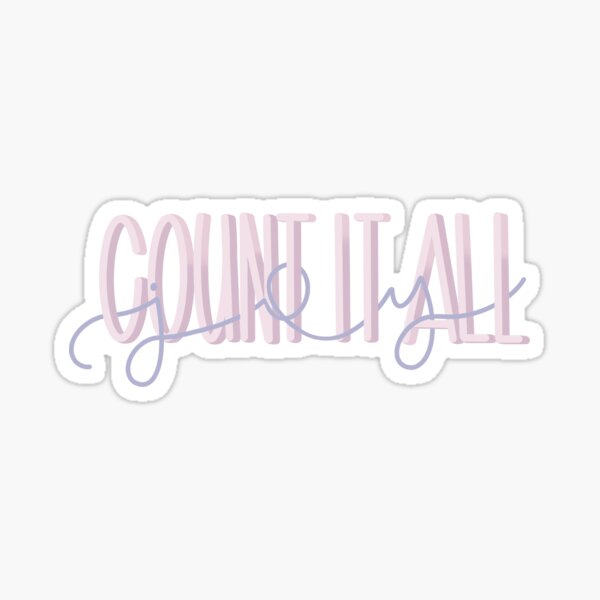 Count It All Joy Sticker For Sale By Liz152 Redbubble